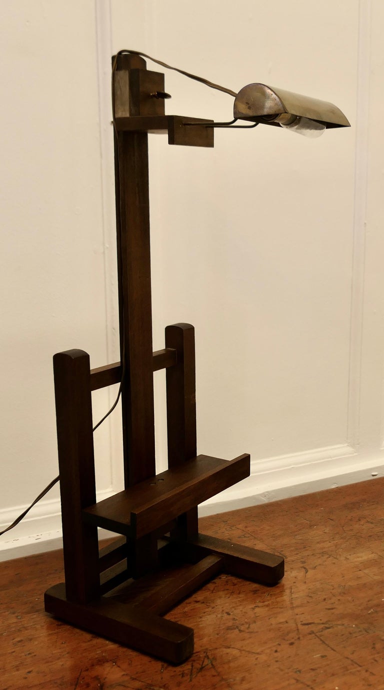 Fully Working Table Top Easel Reading Stand Lamp For Sale at 1stDibs