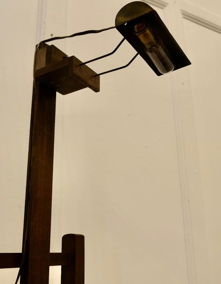Fully Working Table Top Easel Reading Stand Lamp For Sale at 1stDibs