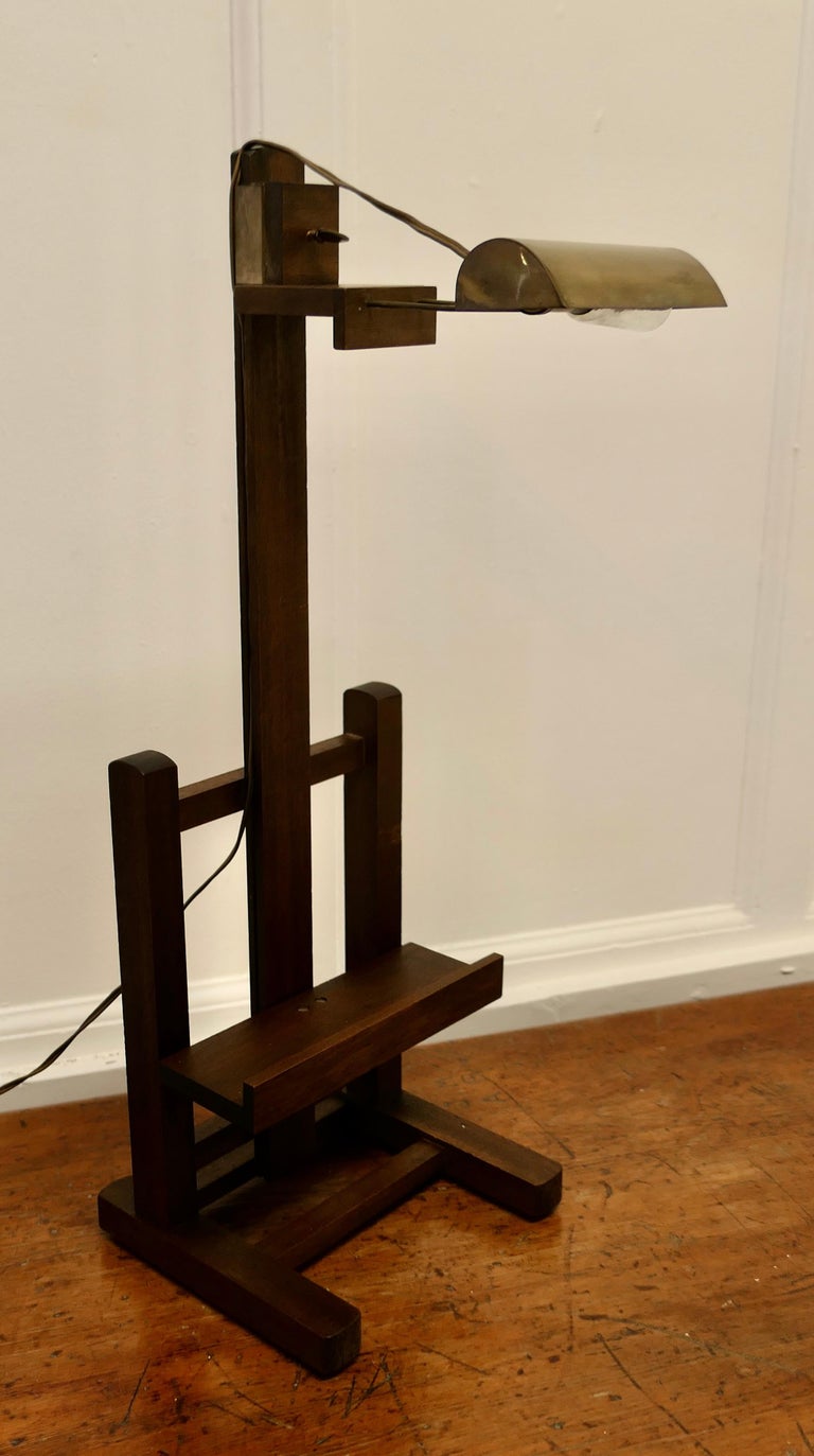 Fully Working Table Top Easel Reading Stand Lamp For Sale at 1stDibs