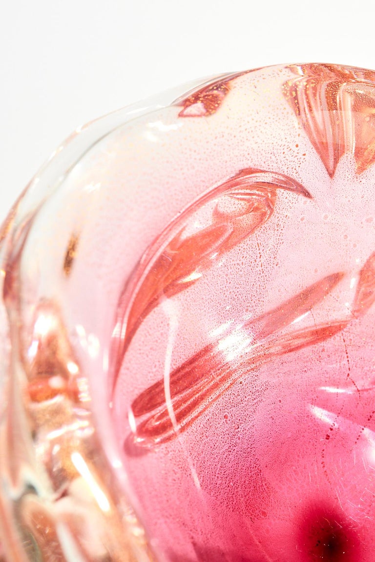 Fulvio Bianconi Gold Fleck/Rose Pink Catchall For Sale at 1stDibs