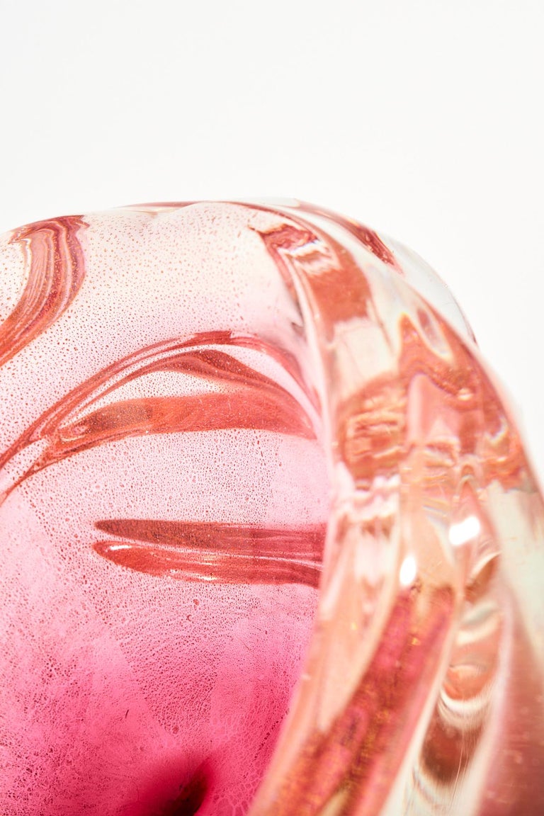 Fulvio Bianconi Gold Fleck/Rose Pink Catchall For Sale at 1stDibs