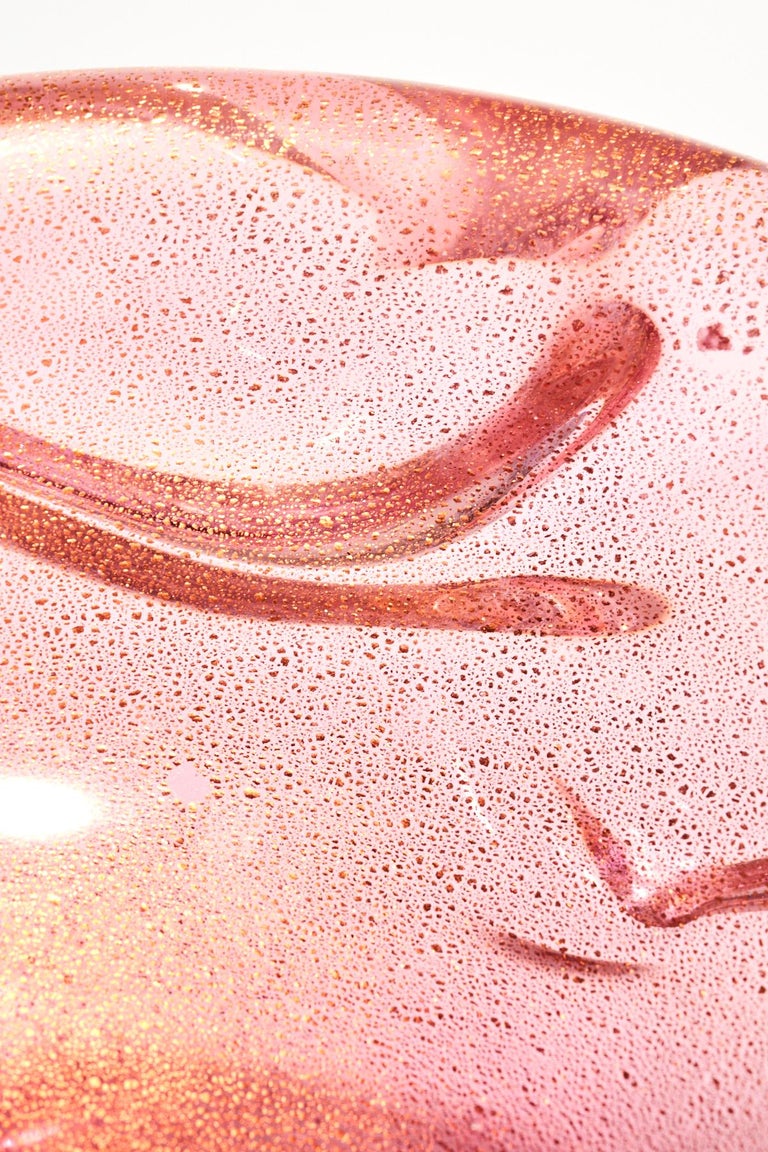 Fulvio Bianconi Gold Fleck/Rose Pink Catchall For Sale at 1stDibs