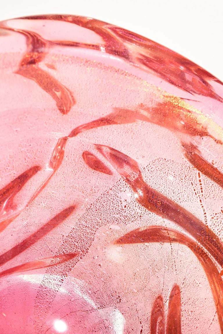 Fulvio Bianconi Gold Fleck/Rose Pink Catchall For Sale at 1stDibs