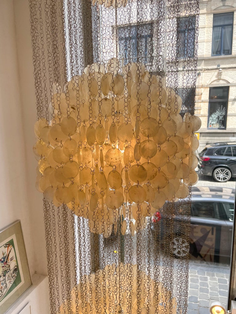 Fun 3DM Seashell Pendant Light by Verner Panton, Denmark, 1960s For ...