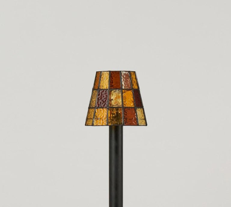 Fun Guy Stained Glass Floor Lamp by Frangere Studio For Sale at 1stDibs