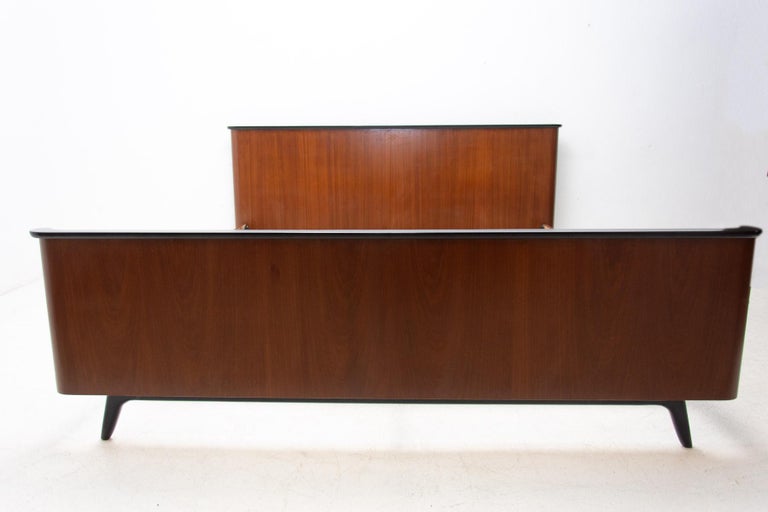 Functionalist Double Bed by Jindřich Halabala for UP Závody, 1950´s For ...