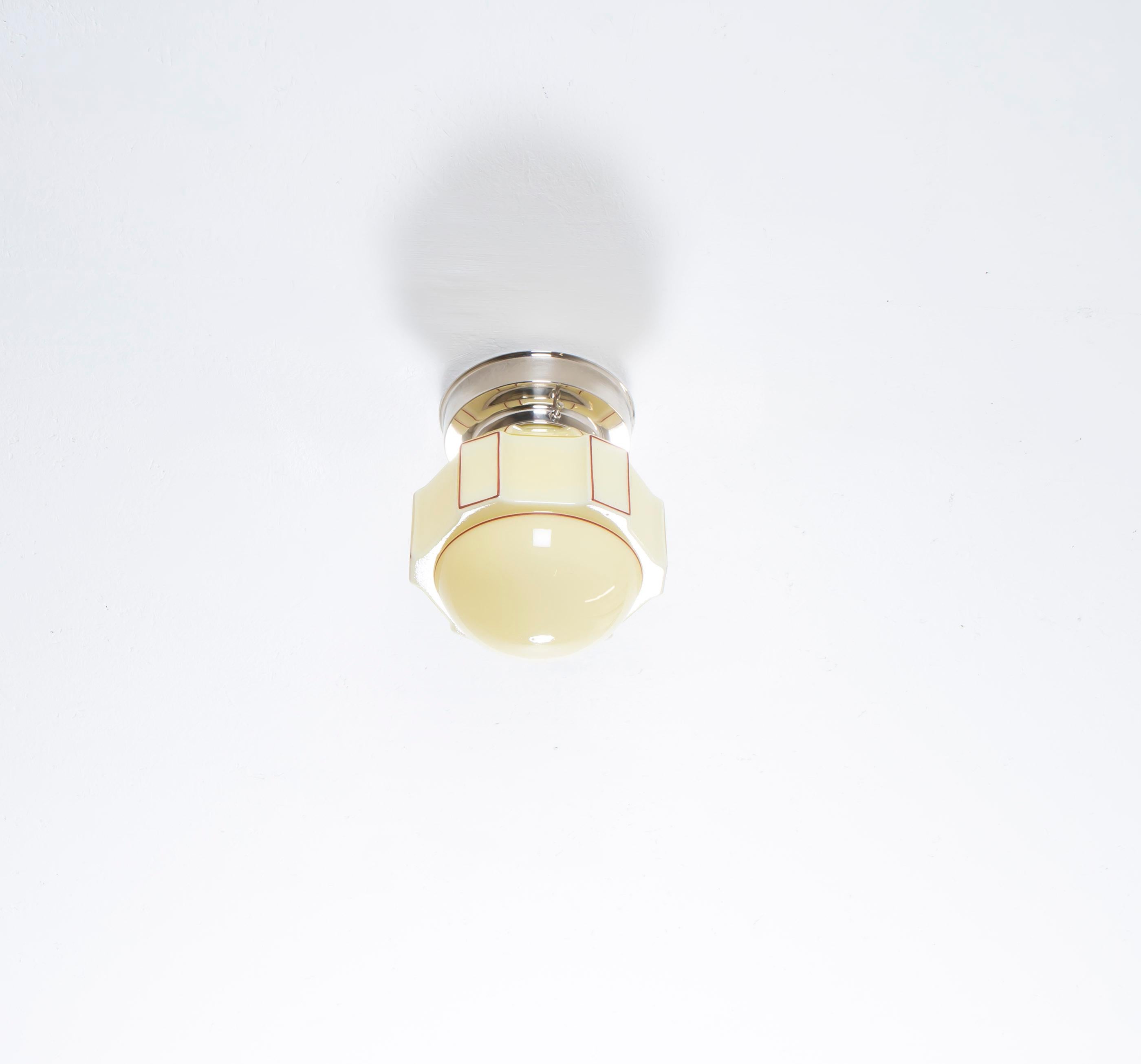 Functionalist Flush Mount Ceiling Light, 1950s at 1stDibs | 1950s light ...