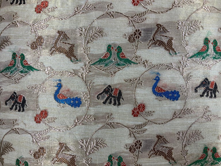 Funky Vintage Painted Wood Stool For Sale at 1stDibs