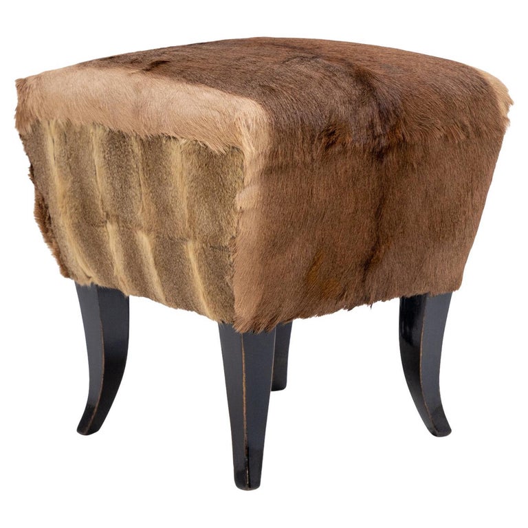 Fur Stool, 20th Century For Sale at 1stDibs