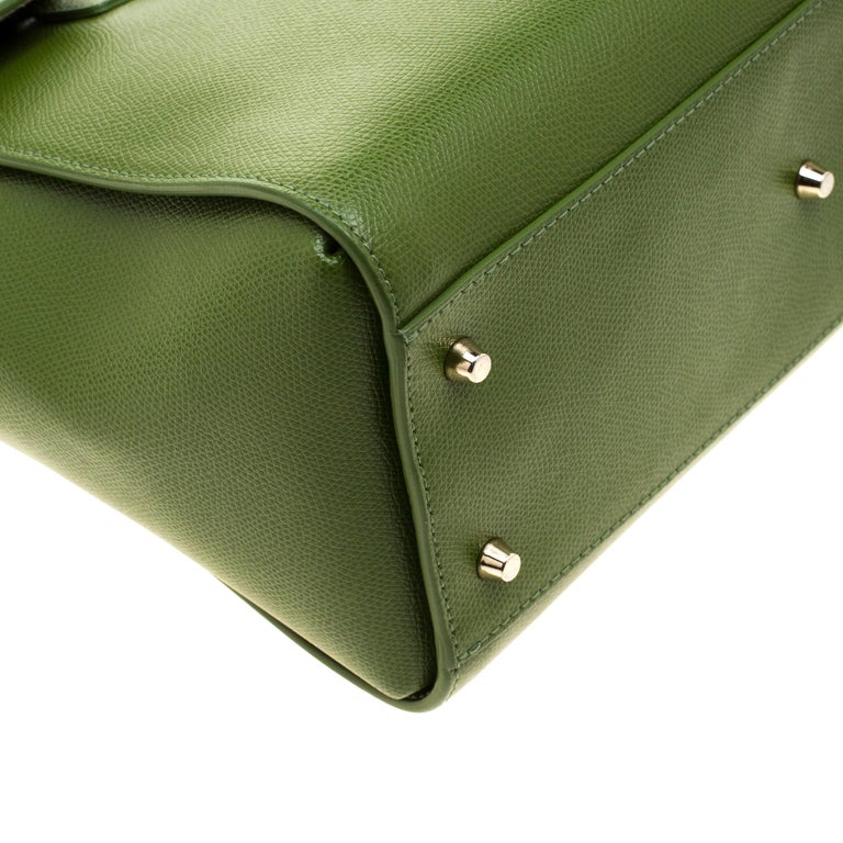 Furla Green Leather Metropolis Top Handle Bag For Sale at 1stDibs