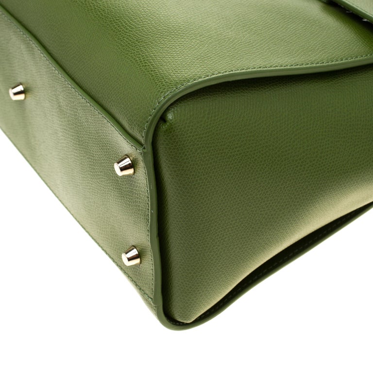Furla Green Leather Metropolis Top Handle Bag For Sale at 1stDibs