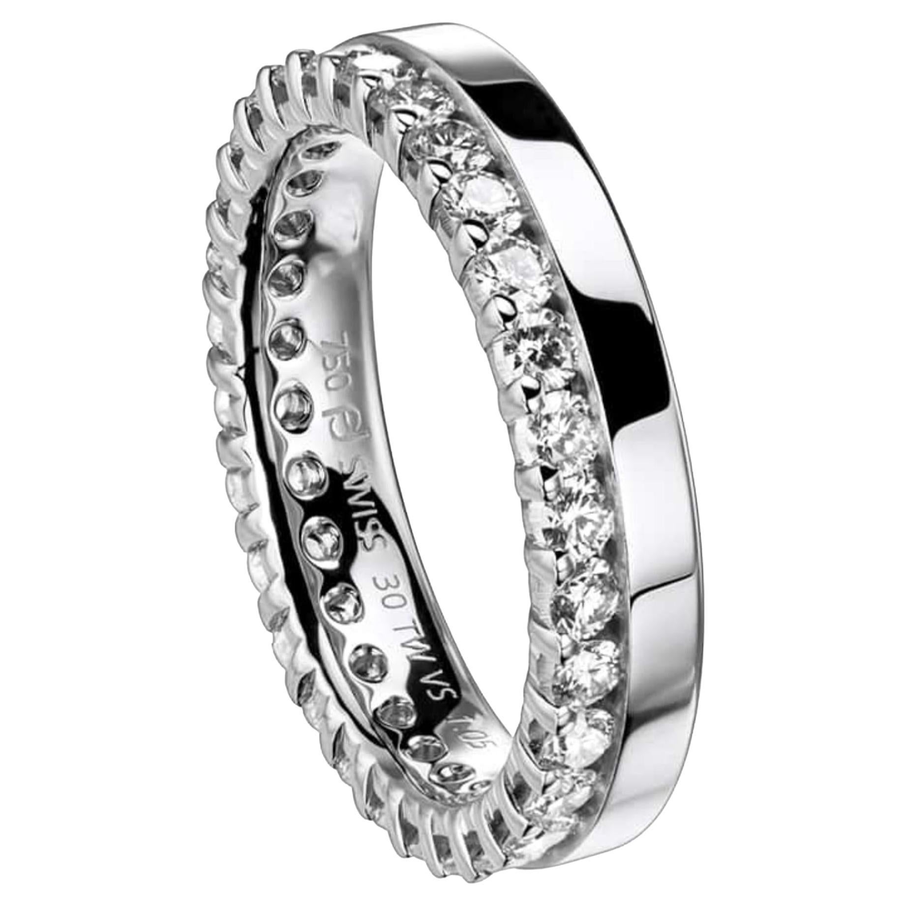 Customizable Furrer Jacot 18 Karat Yellow Gold Textured Band For Sale ...