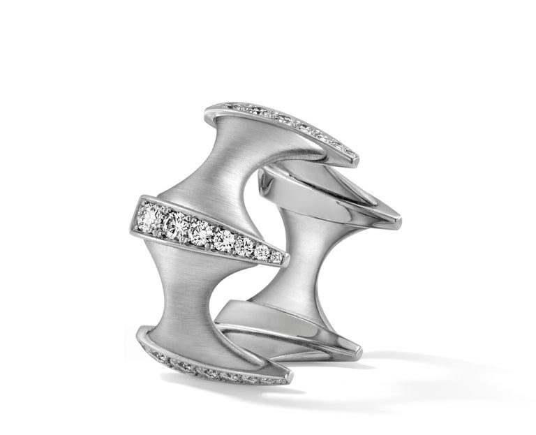 Customizable Furrer Jacot Platinum Batman Inspired Ring For Sale at 1stDibs