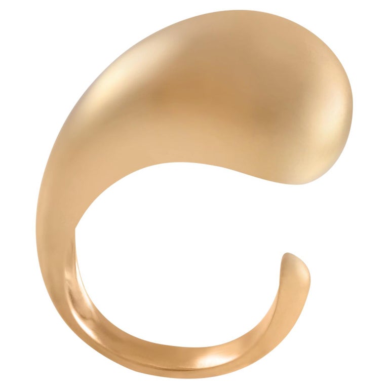 Customizable Fuse Basic Ring in 18K Hand Brushed Gold For Sale at 1stDibs