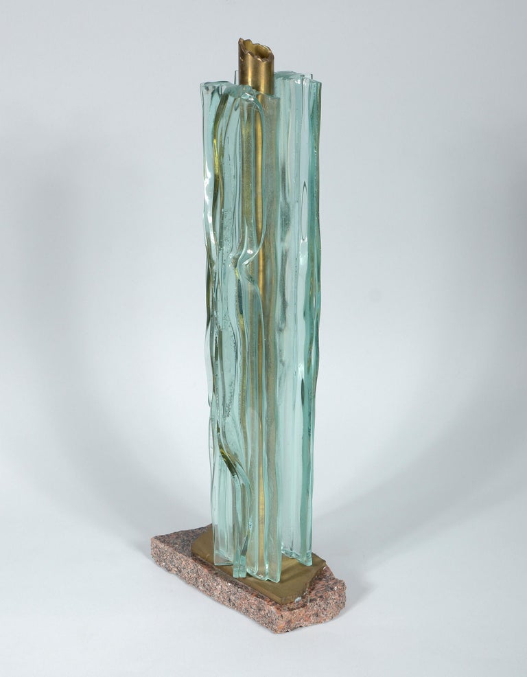 Fused Glass and Bronze Sculpture by Nancy Mee at 1stDibs