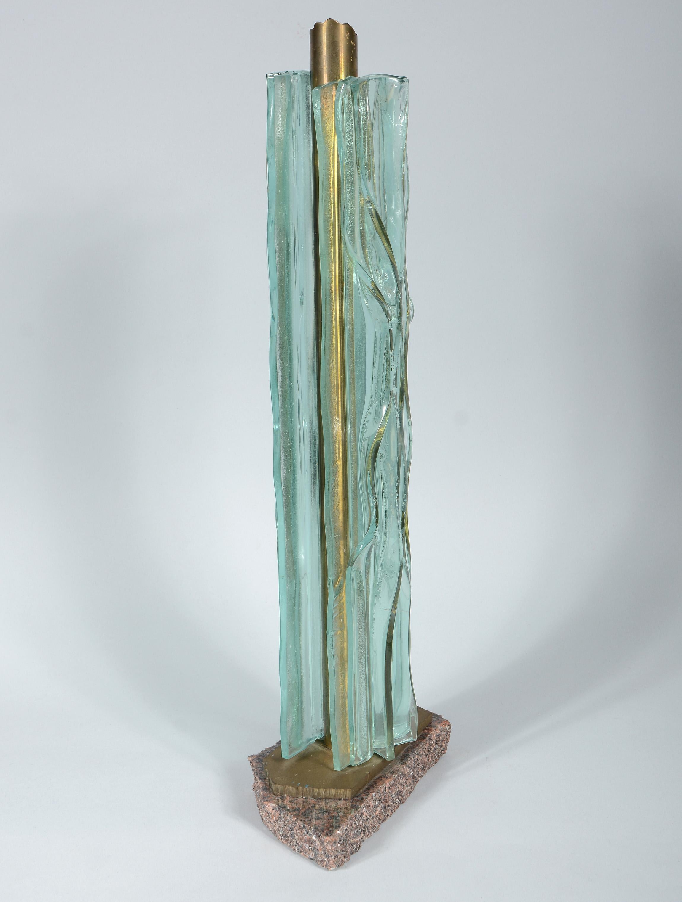 Fused Glass and Bronze Sculpture by Nancy Mee at 1stDibs | fused glass ...