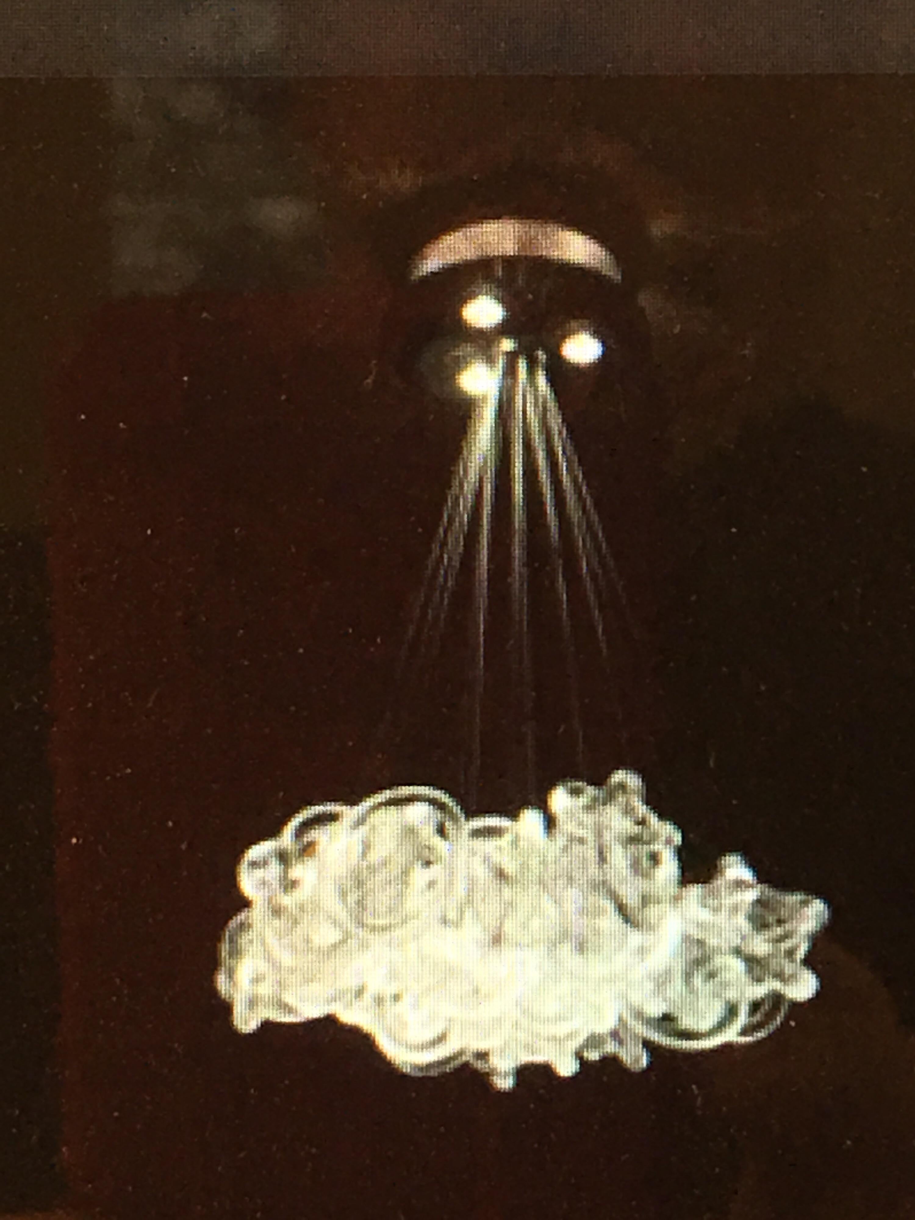 Fusion Z Glass Knot Chandelier at 1stDibs