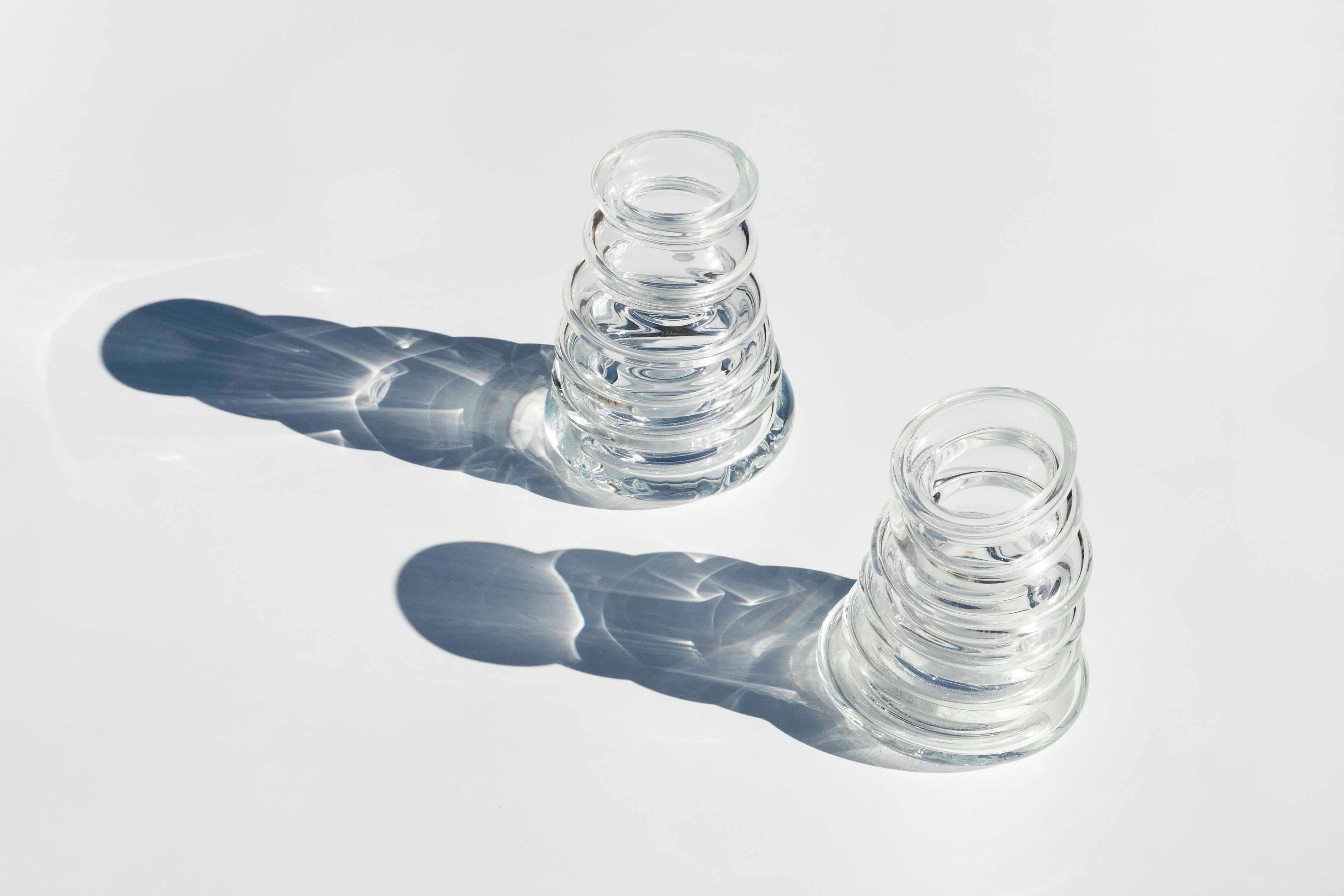 FUSO Hand Blown Glass Vase by Ries For Sale at 1stDibs