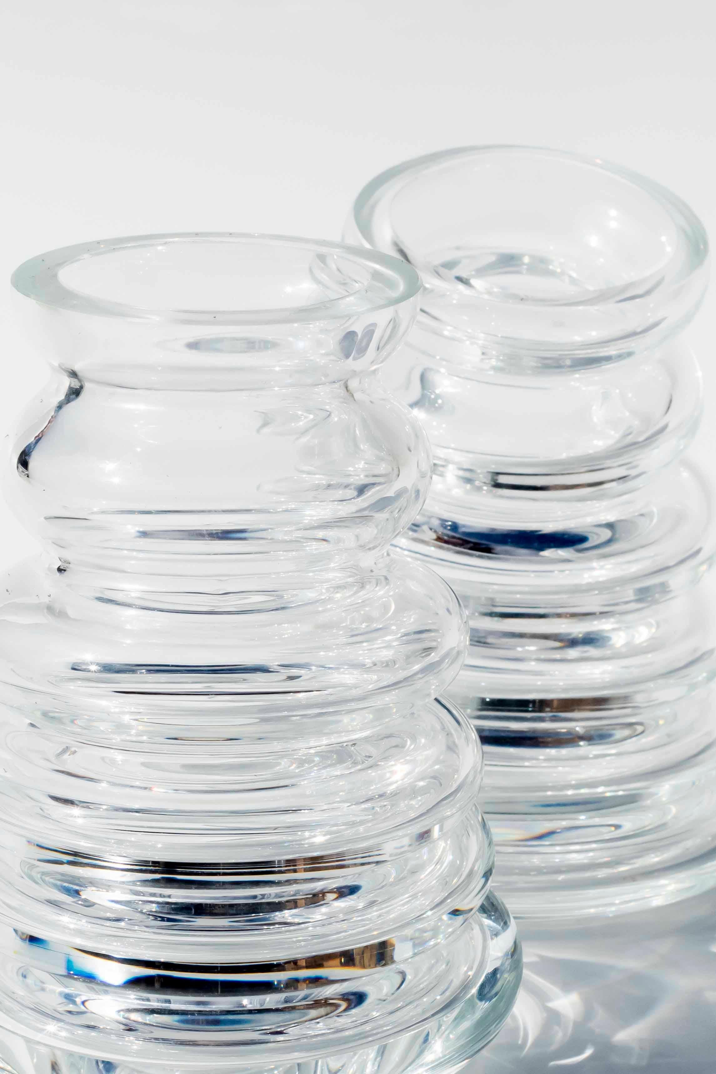 FUSO Hand Blown Glass Vase by Ries For Sale at 1stDibs