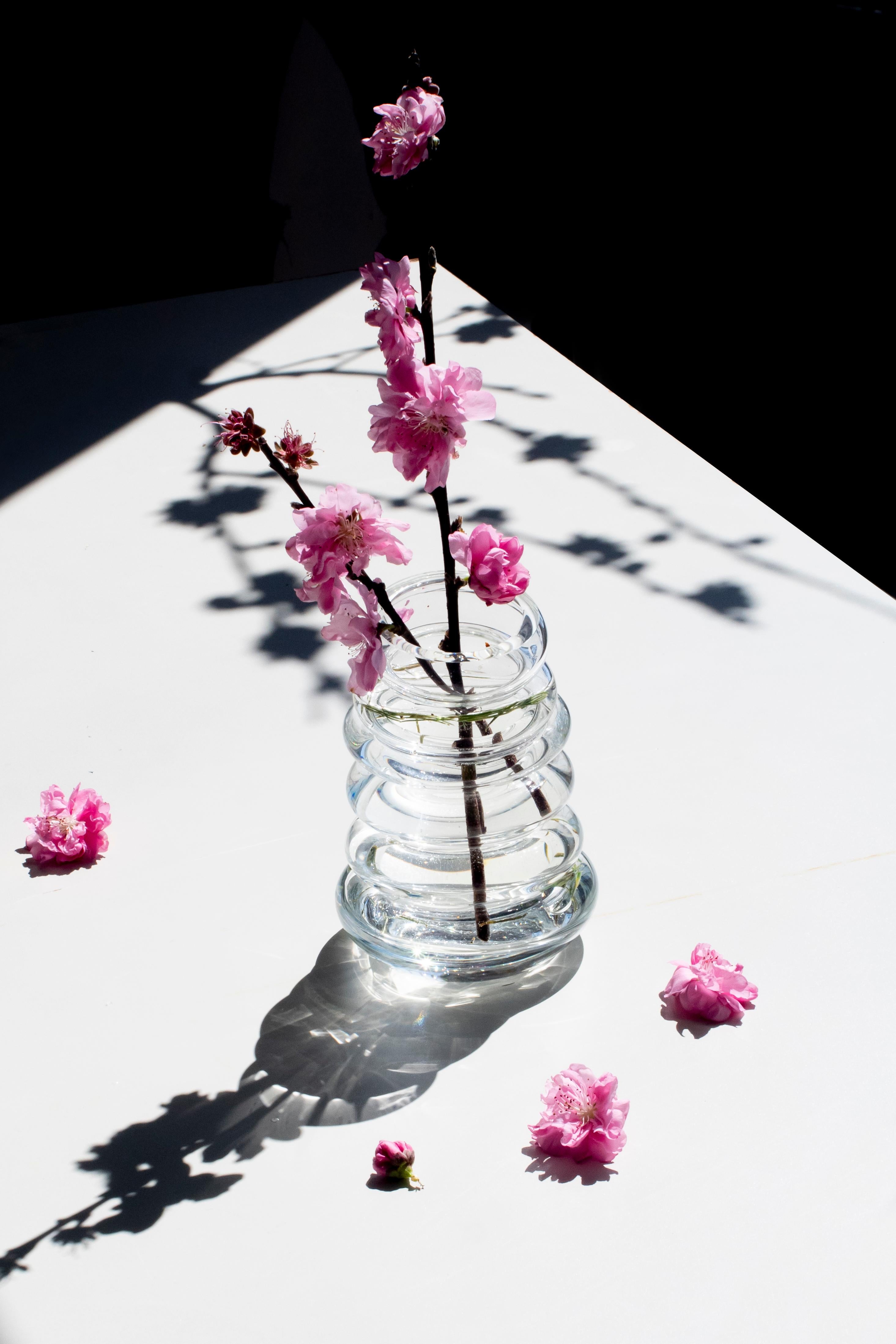 FUSO Hand Blown Glass Vase by Ries For Sale at 1stDibs