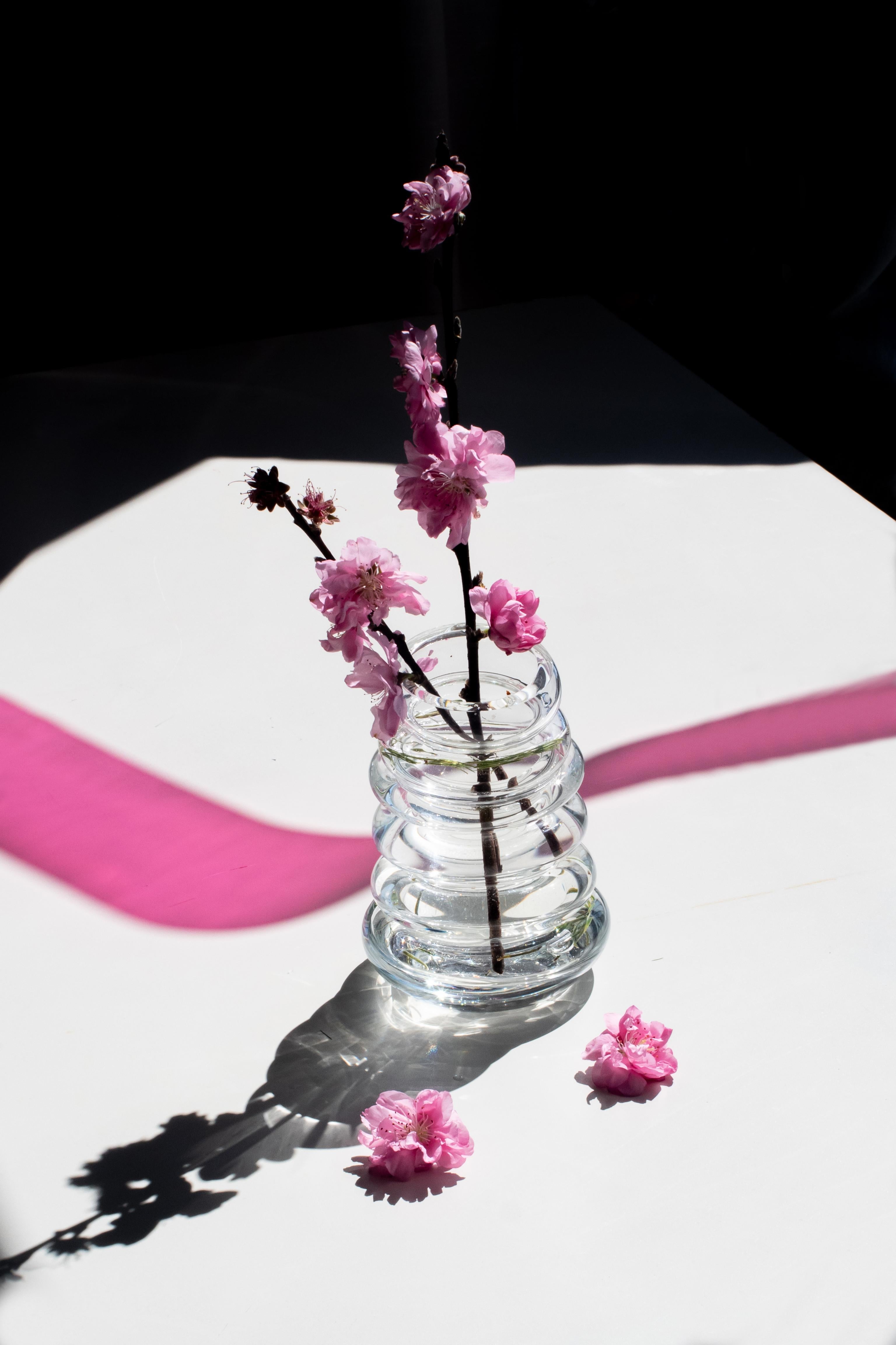 FUSO Hand Blown Glass Vase by Ries For Sale at 1stDibs