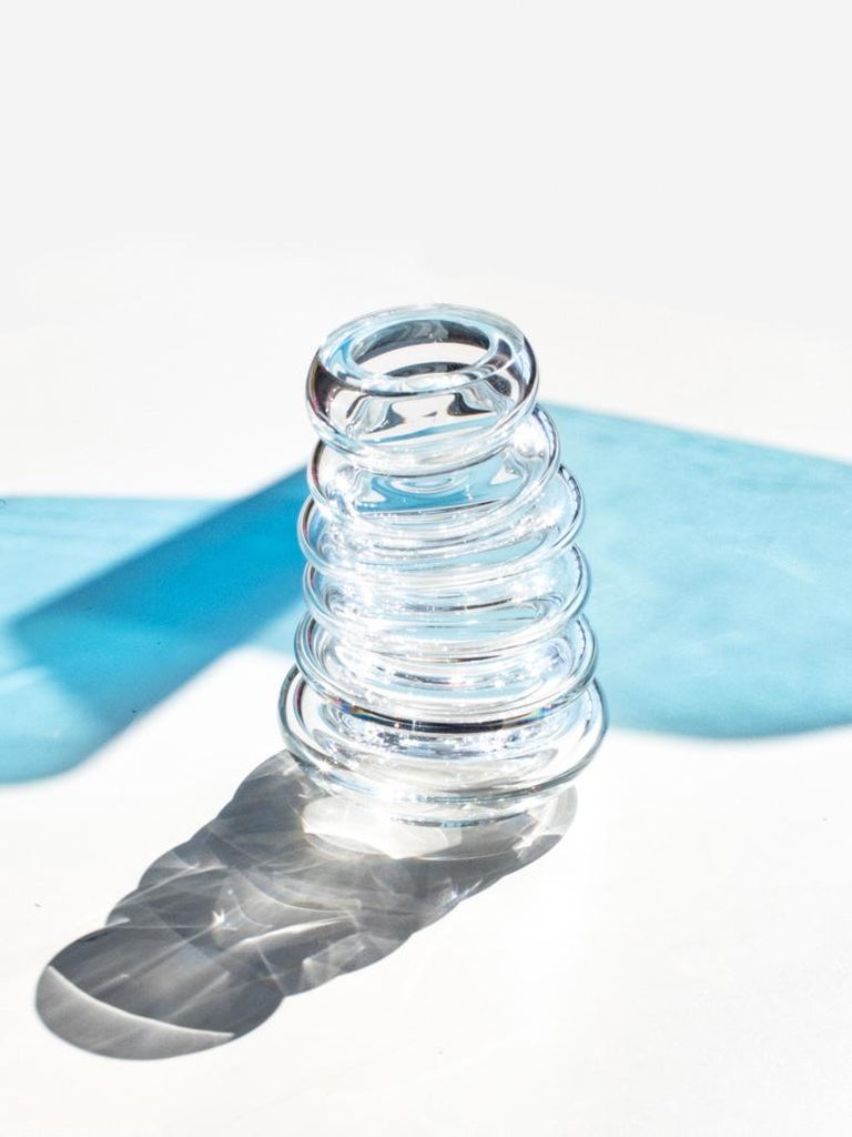 FUSO Hand Blown Glass Vase by Ries For Sale at 1stDibs