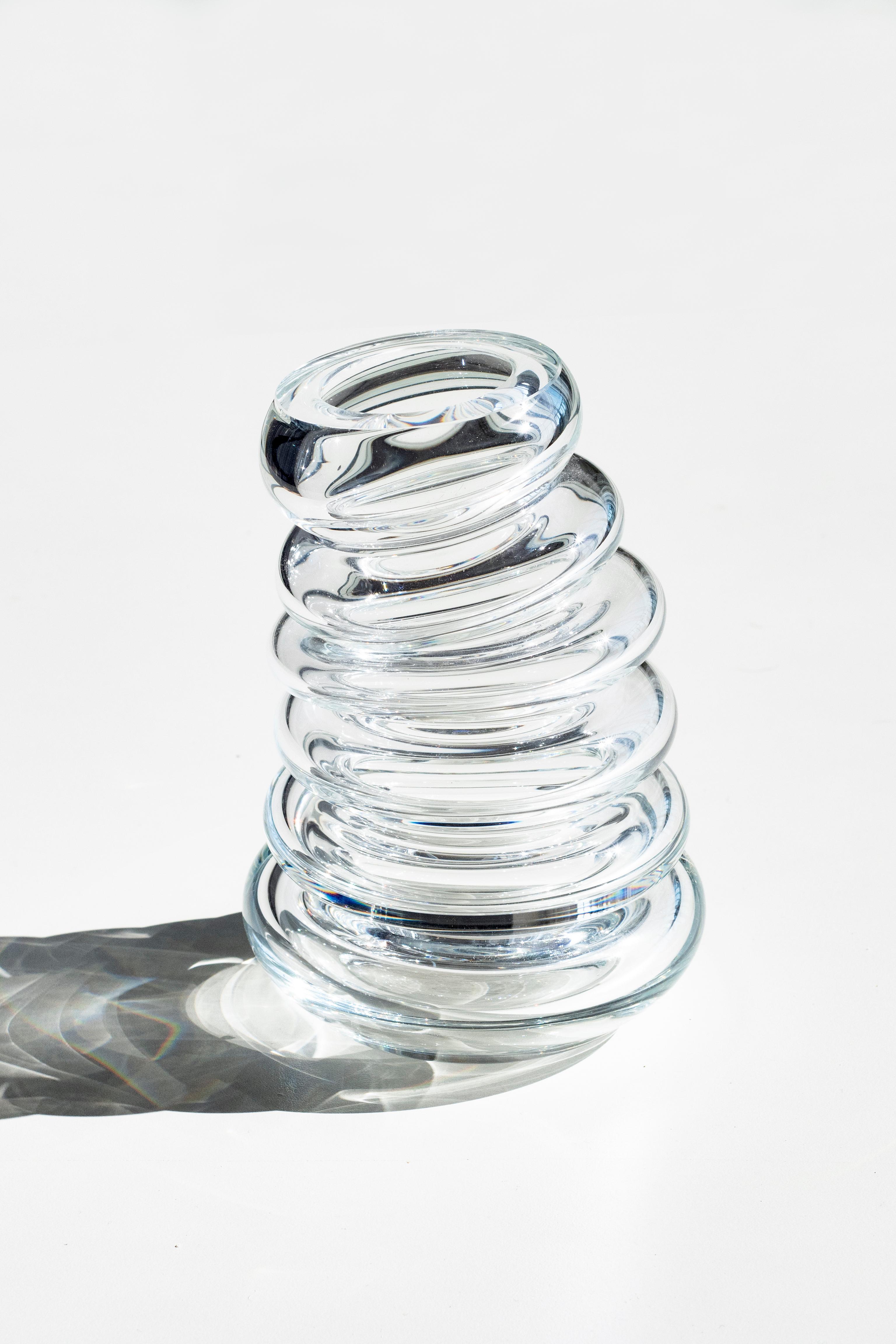 FUSO Hand Blown Glass Vase by Ries For Sale at 1stDibs