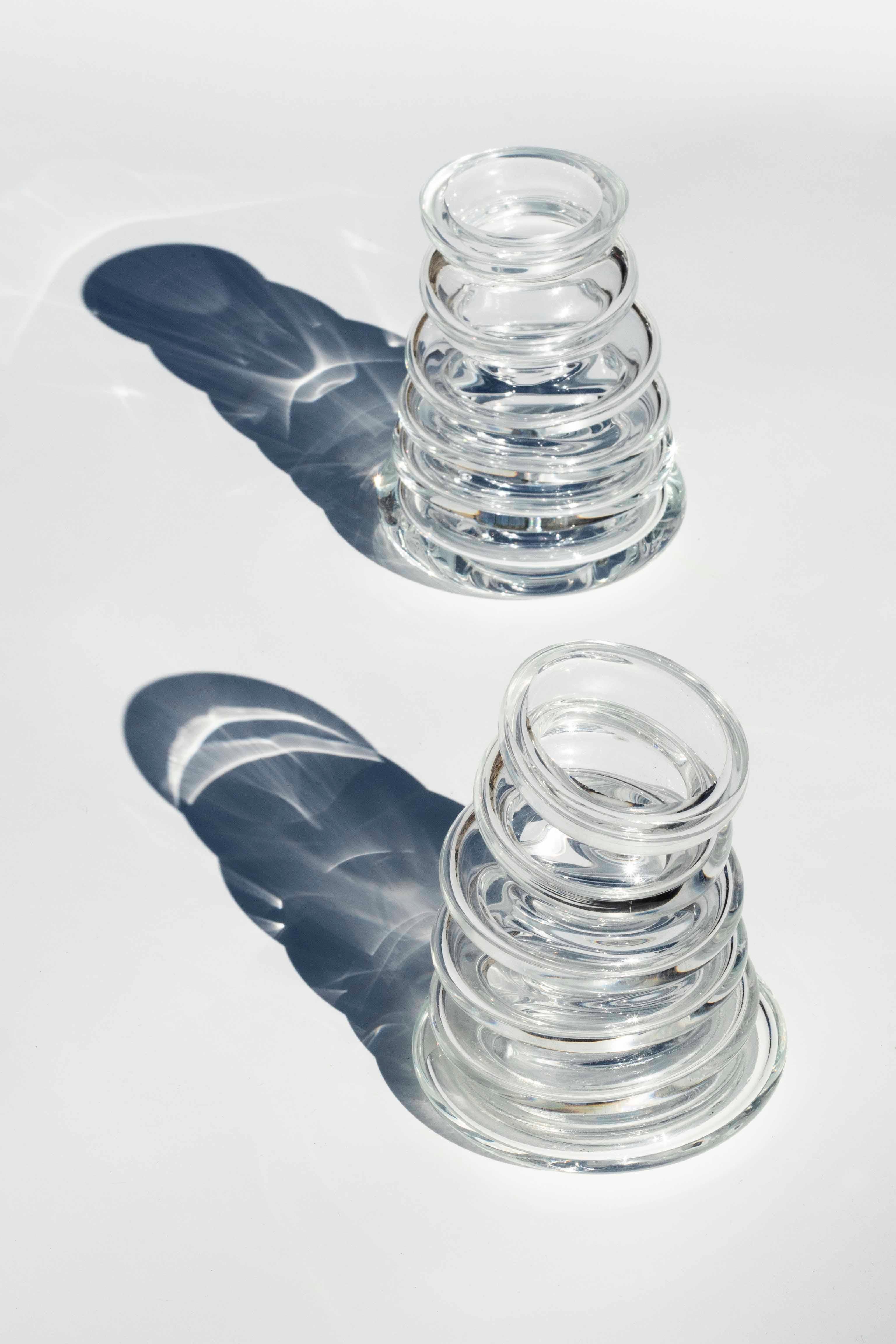 FUSO Hand Blown Glass Vase by Ries For Sale at 1stDibs