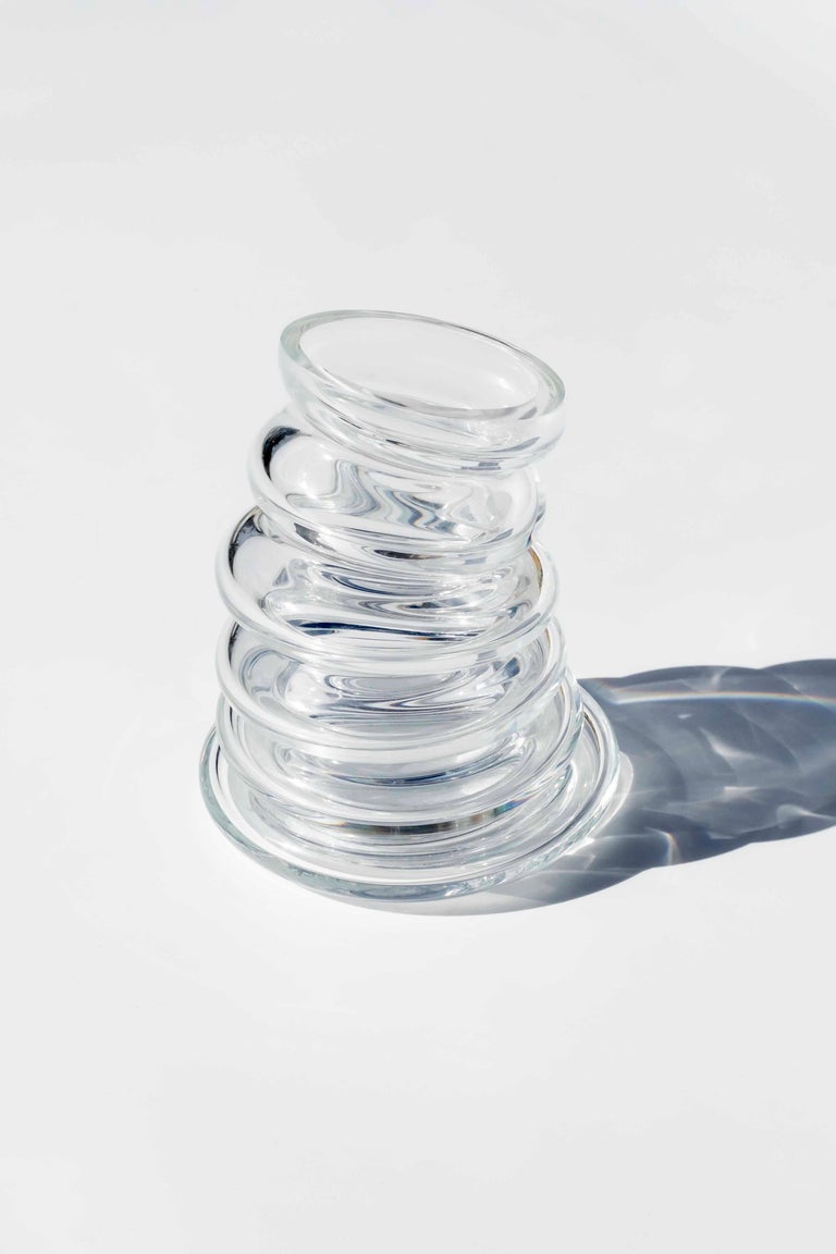 FUSO Hand Blown Glass Vase by Ries For Sale at 1stDibs