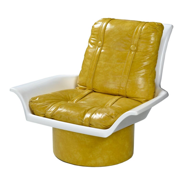 Futorian Decorian Molded Plastic Lemon Candy Shell Italian Modern ...
