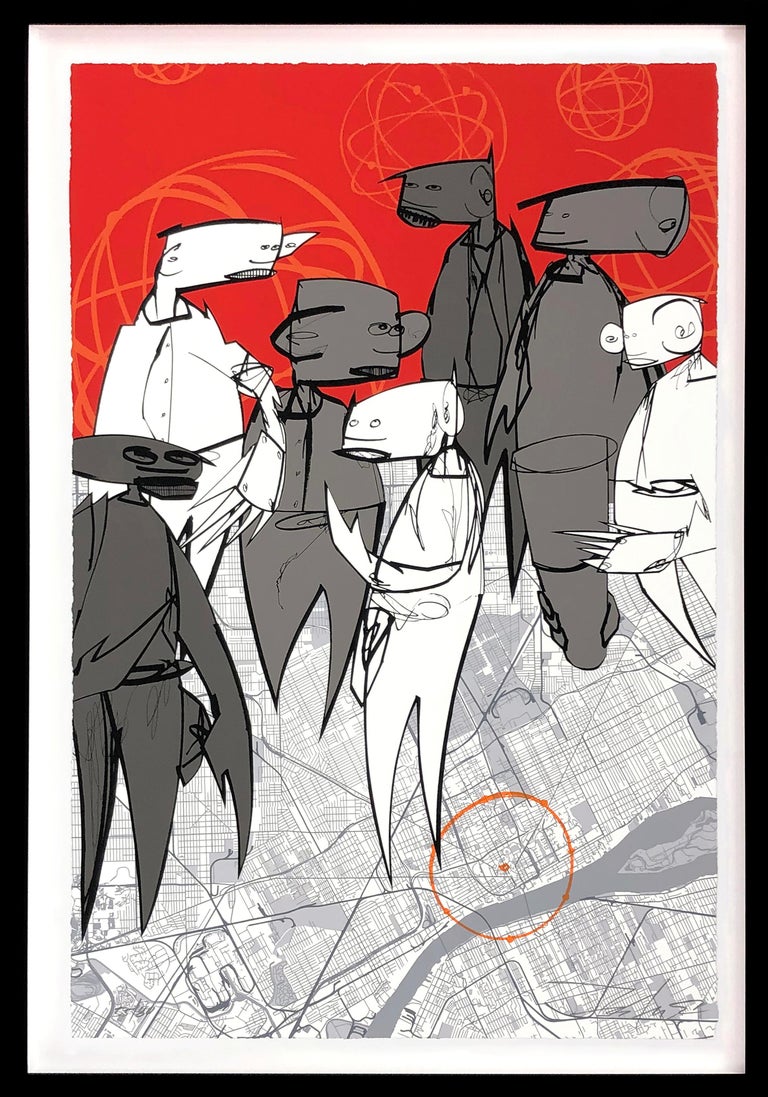 Futura - CROWD CONTROL (RED) For Sale at 1stDibs