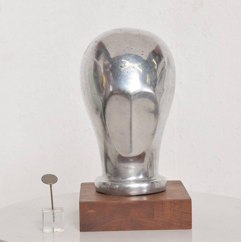 Futuristic Abstract Alien Mounted Head Sculpture by Myrna M Nobile 1969 ...