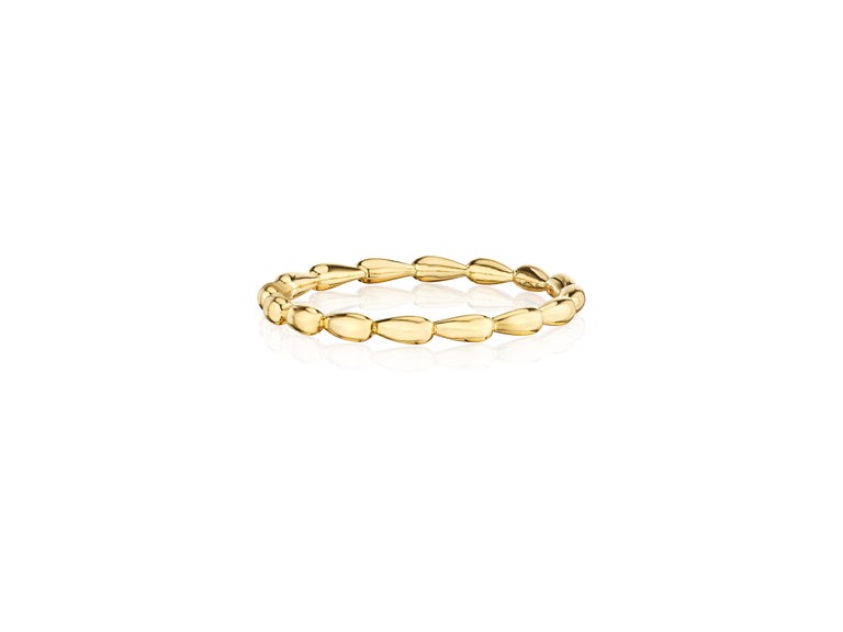 Customizable 18K Gold Diamond Waterdrop Ring Set For Sale at 1stDibs