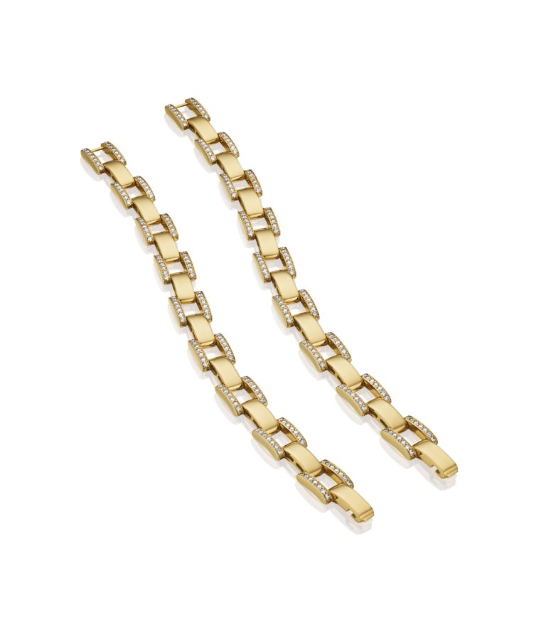 FVS Diamond Pavéd Link Chocker with FVS Diamonds Set in Solid 18K ...