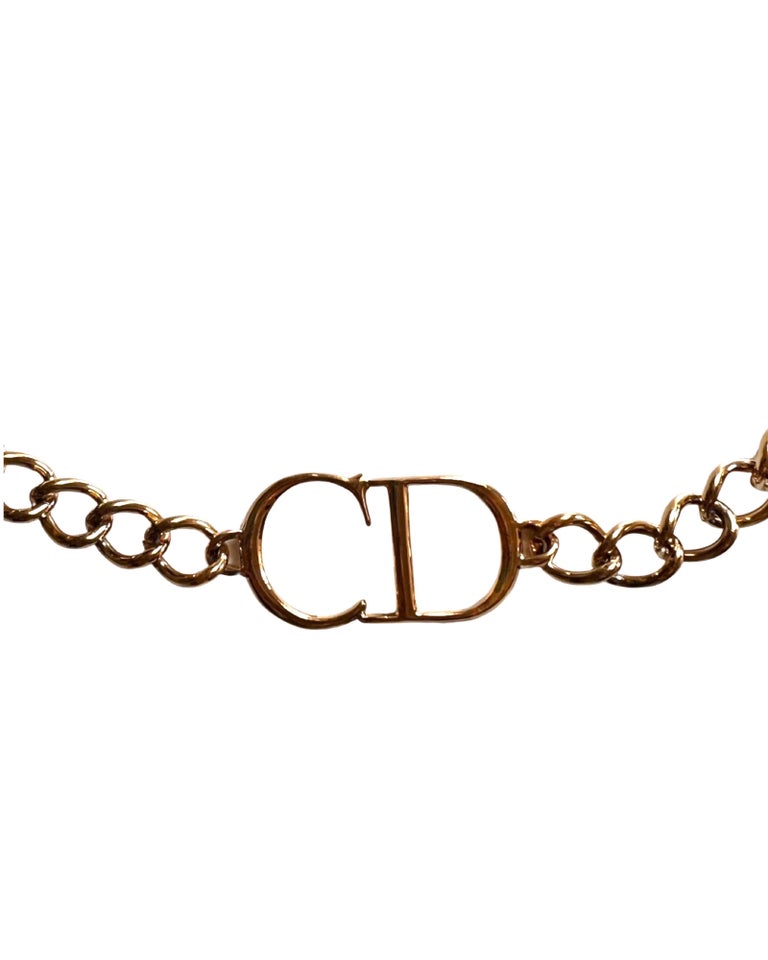 FW 2000 Dior By John Galliano CD Logo Chain Belt/Necklace For Sale at ...