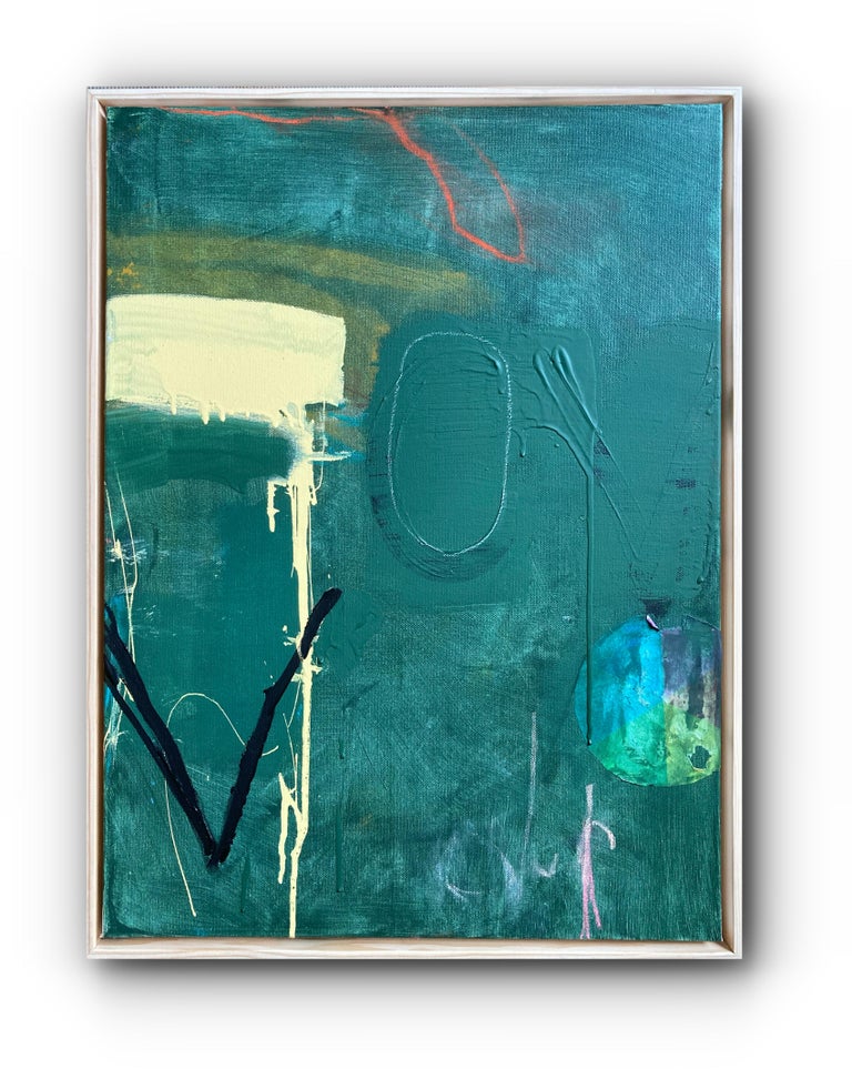 G. Campbell Lyman - Rosetta #16 (Abstract Contemporary Painting, Framed ...