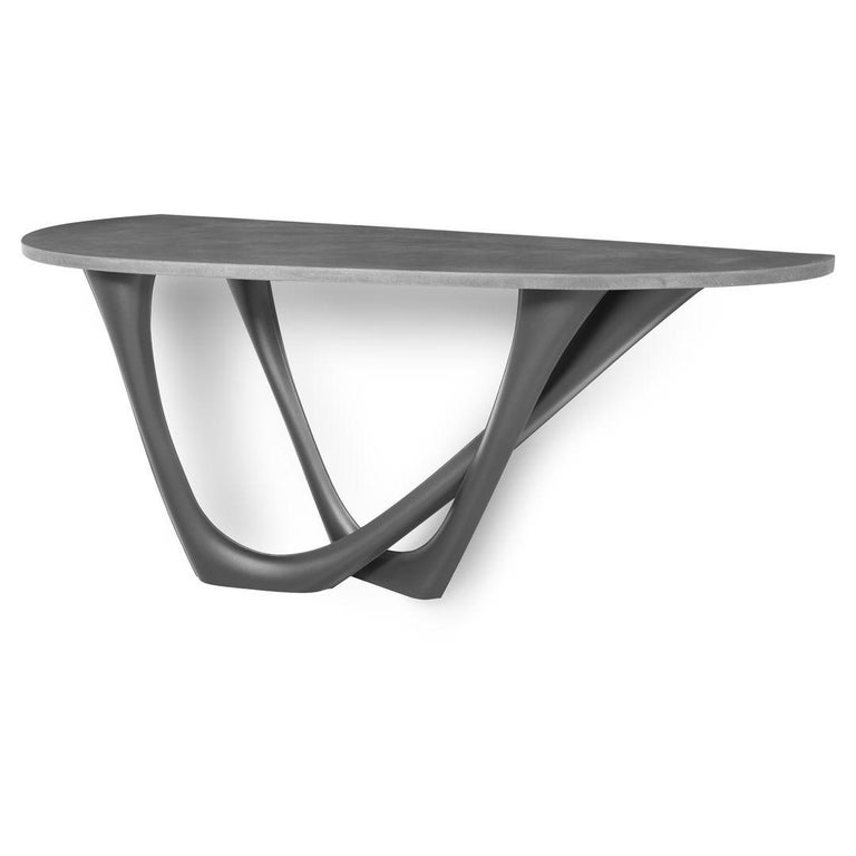 G-Konsole Duo CS Concrete Graphitgrau matt von Zieta im Angebot bei 1stDibs