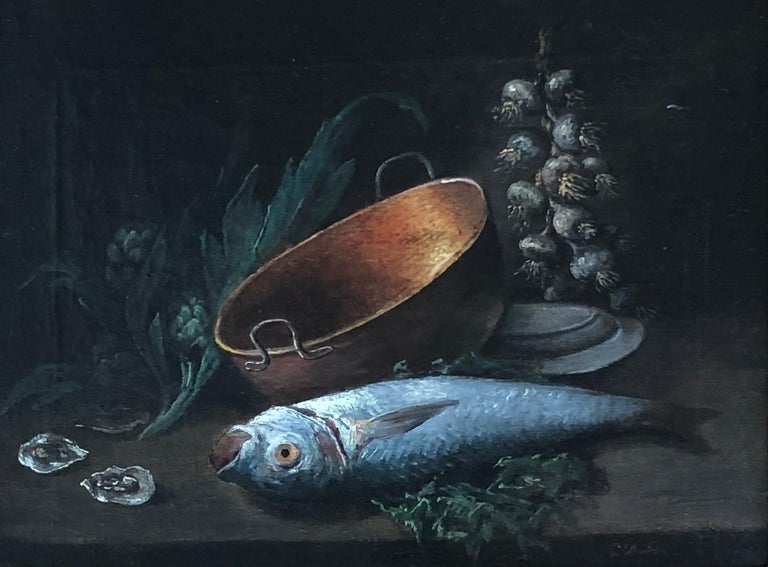 G. Donadio - Still life with fish For Sale at 1stDibs
