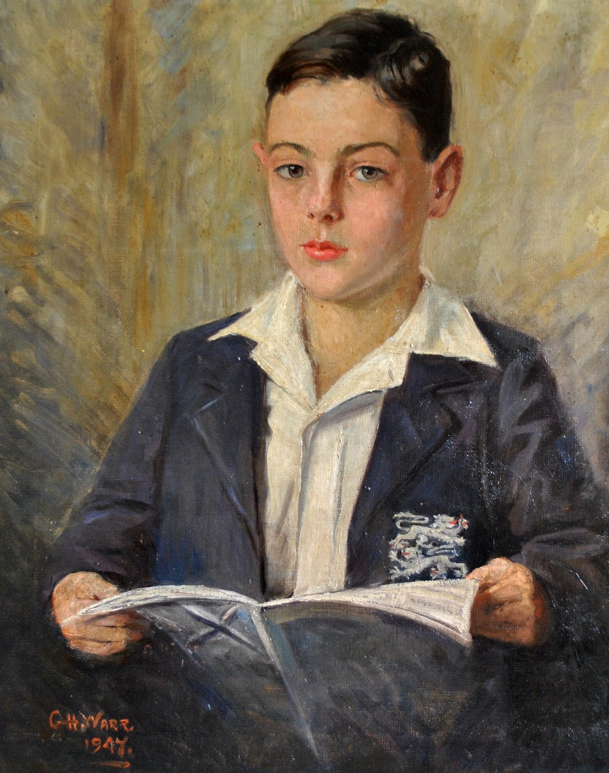 G. H. Warr - Portrait of a Young Cricketer - Mid 20th Century English ...