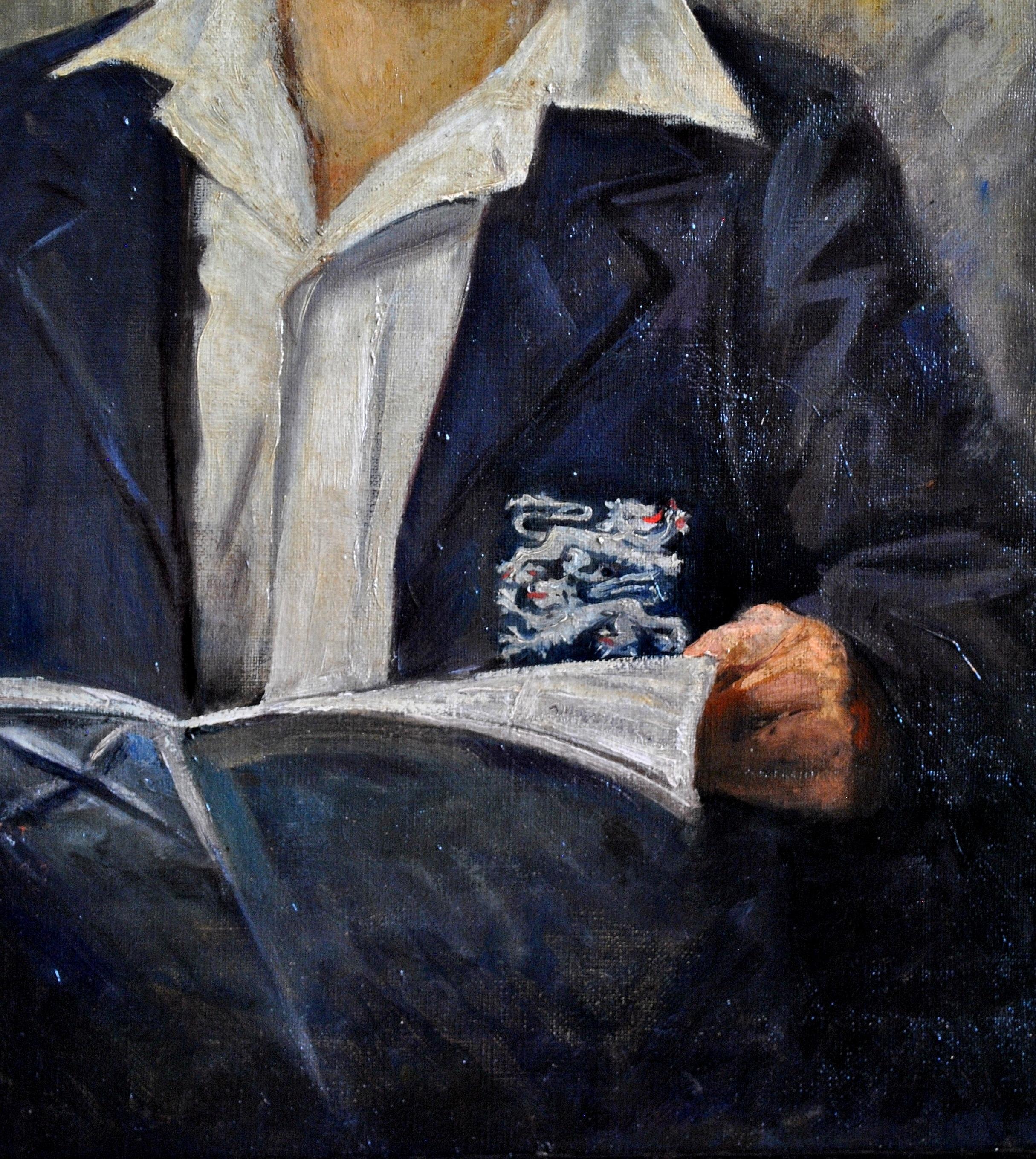 G. H. Warr - Portrait of a Young Cricketer - Mid 20th Century English ...