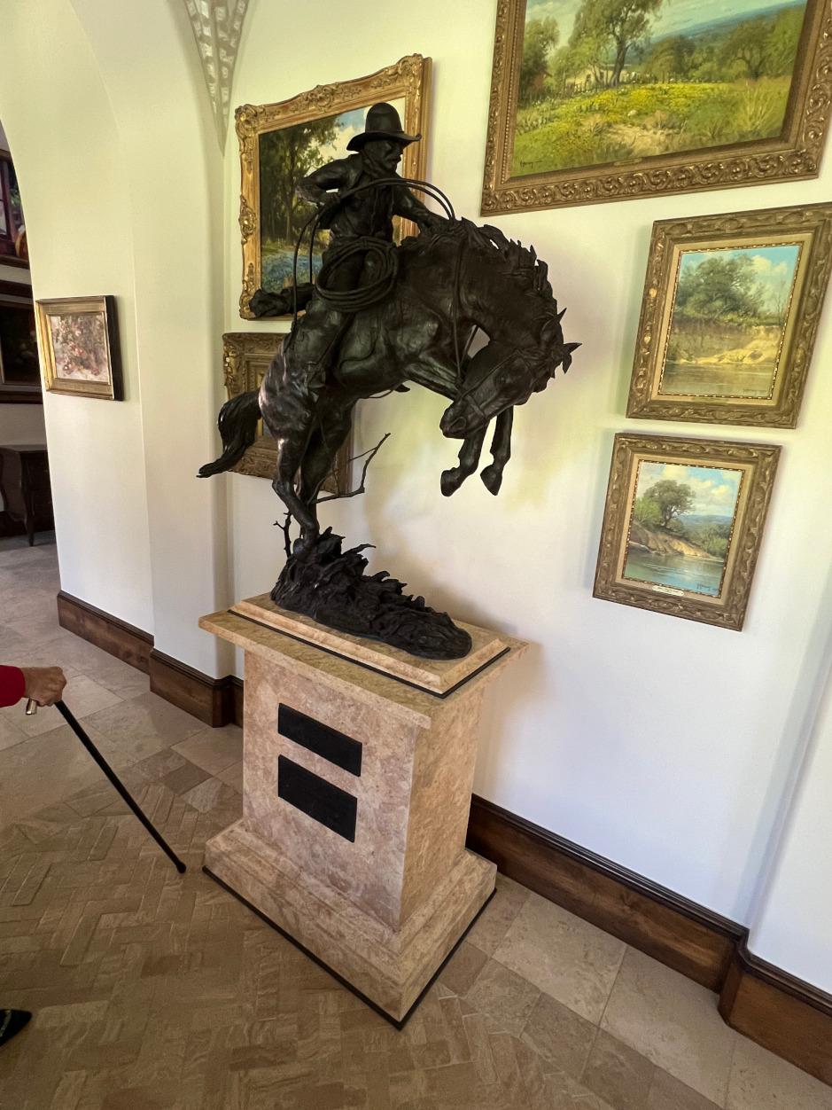 G. Harvey - "EL ESPÍRITU DE TEXAS" ENORME, 81" ALTO BRONCE BUCKING ...