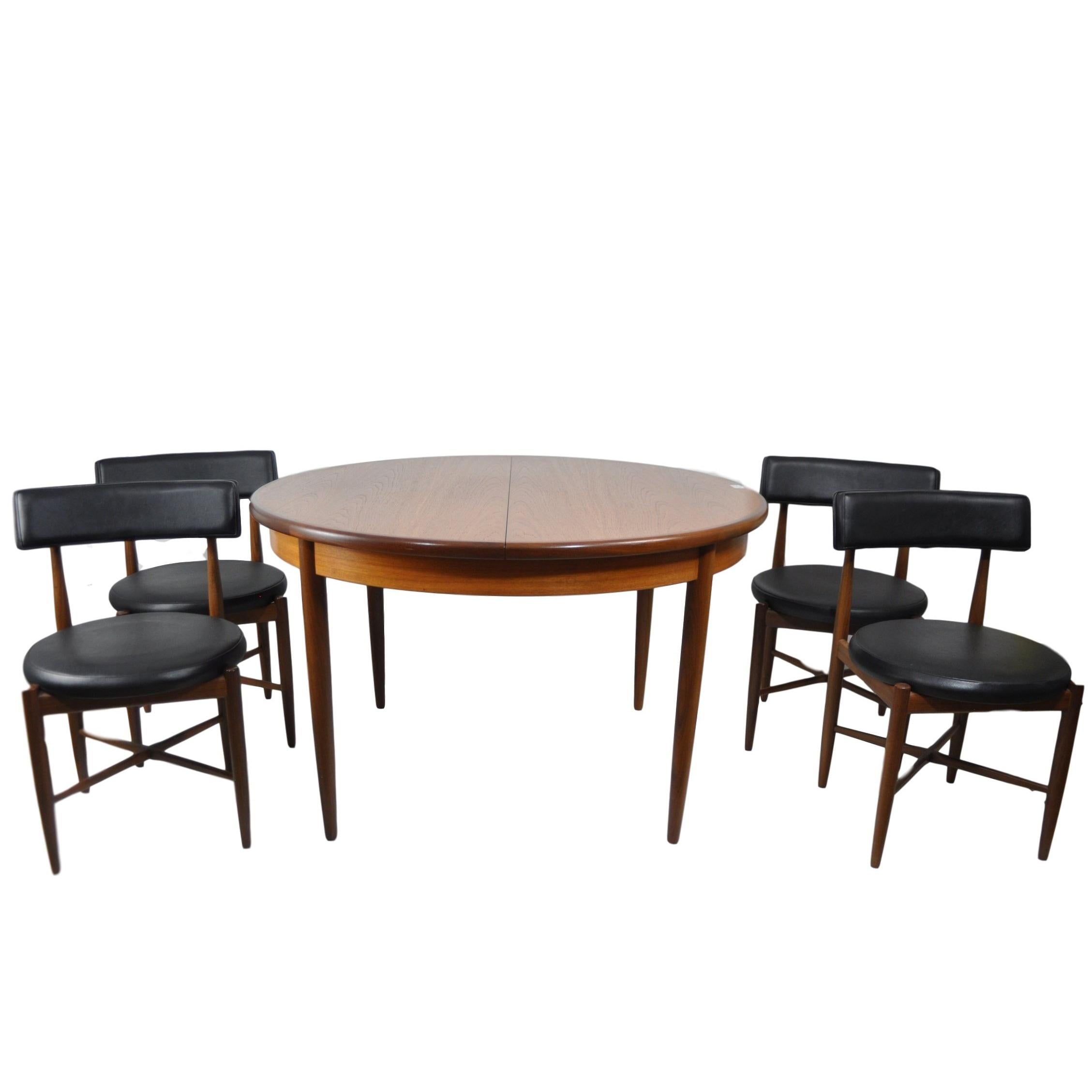 G-Plan Teak Extending Table 5-Piece Dining Set at 1stDibs