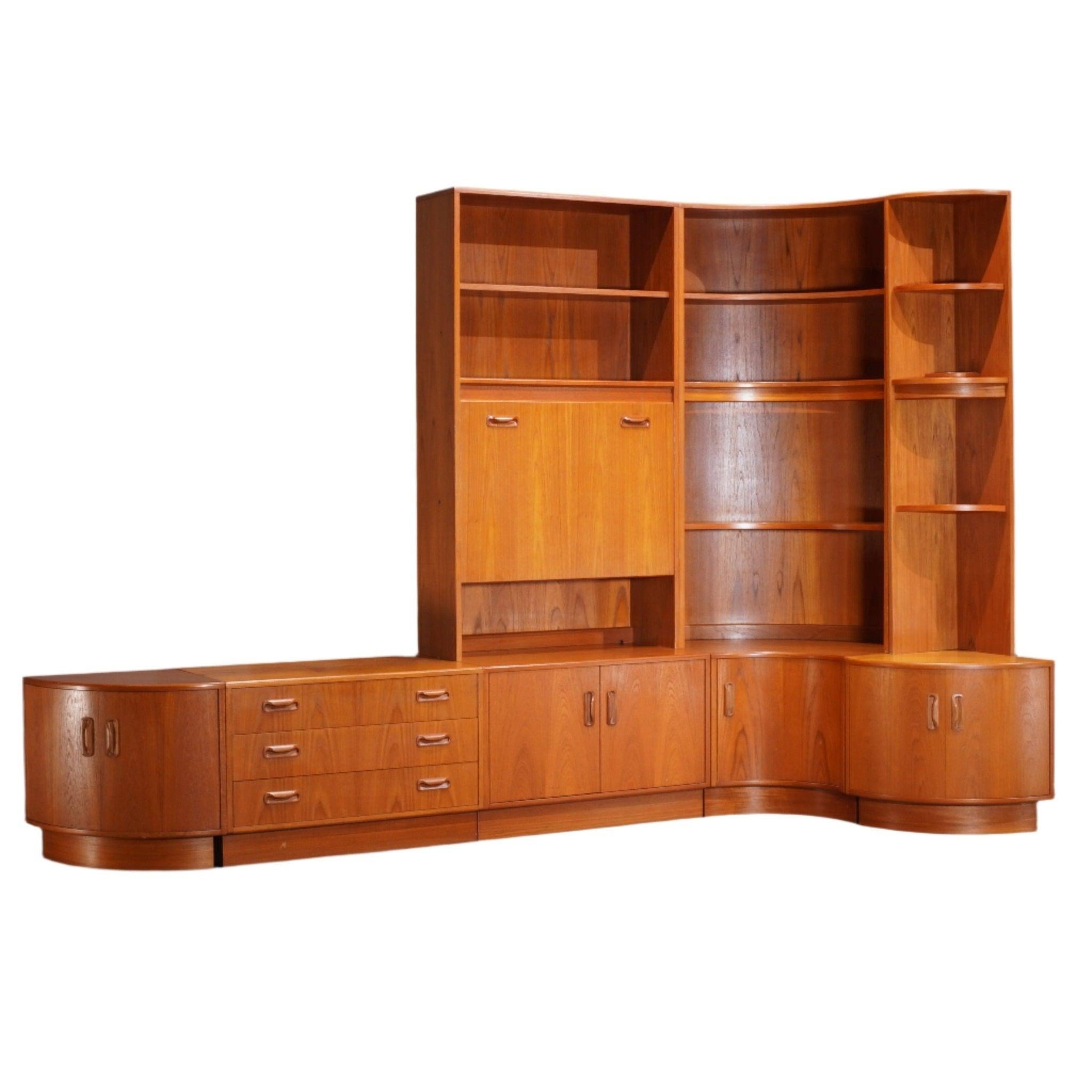 G Plan Teak Modular Wall Unit For Sale at 1stDibs