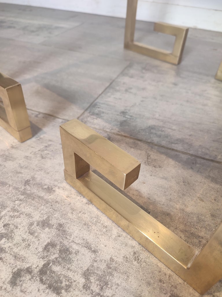 G shape Pair of Side Tables from Belgo Chrom For Sale at 1stDibs