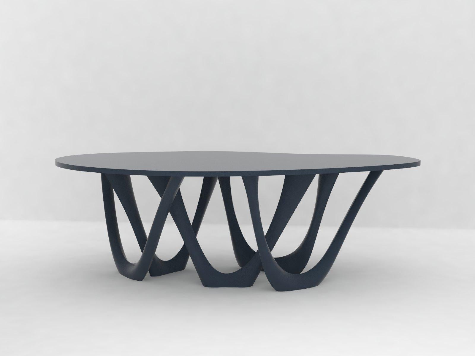 G-Table B+C in Powder-Coated Steel with Concrete Top by Zieta For Sale ...