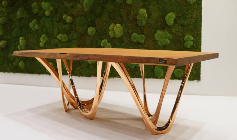 G-Table CU+K in Copper-Cladded Steel with Kauri Wood Top by Zieta For ...