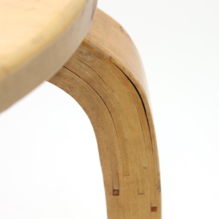 G.A. Berg, Pair of Birch Stools, 1940s For Sale at 1stDibs