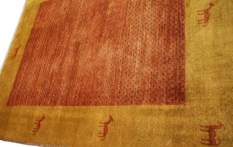 Gabbeh Rug Minimalist Design For Sale at 1stDibs