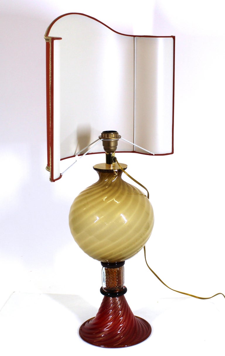 Gabbiani Postmodern Murano Glass Table Lamp at 1stDibs