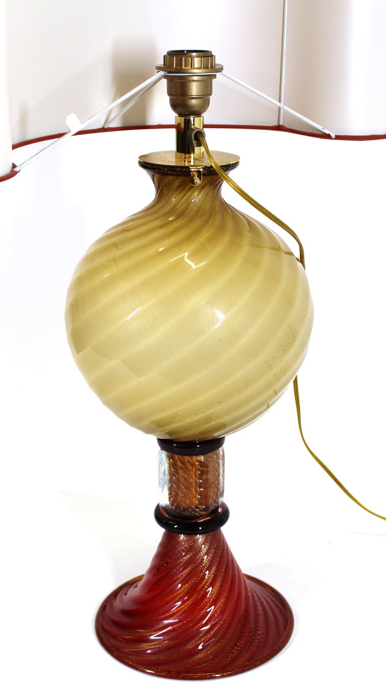Gabbiani Postmodern Murano Glass Table Lamp at 1stDibs